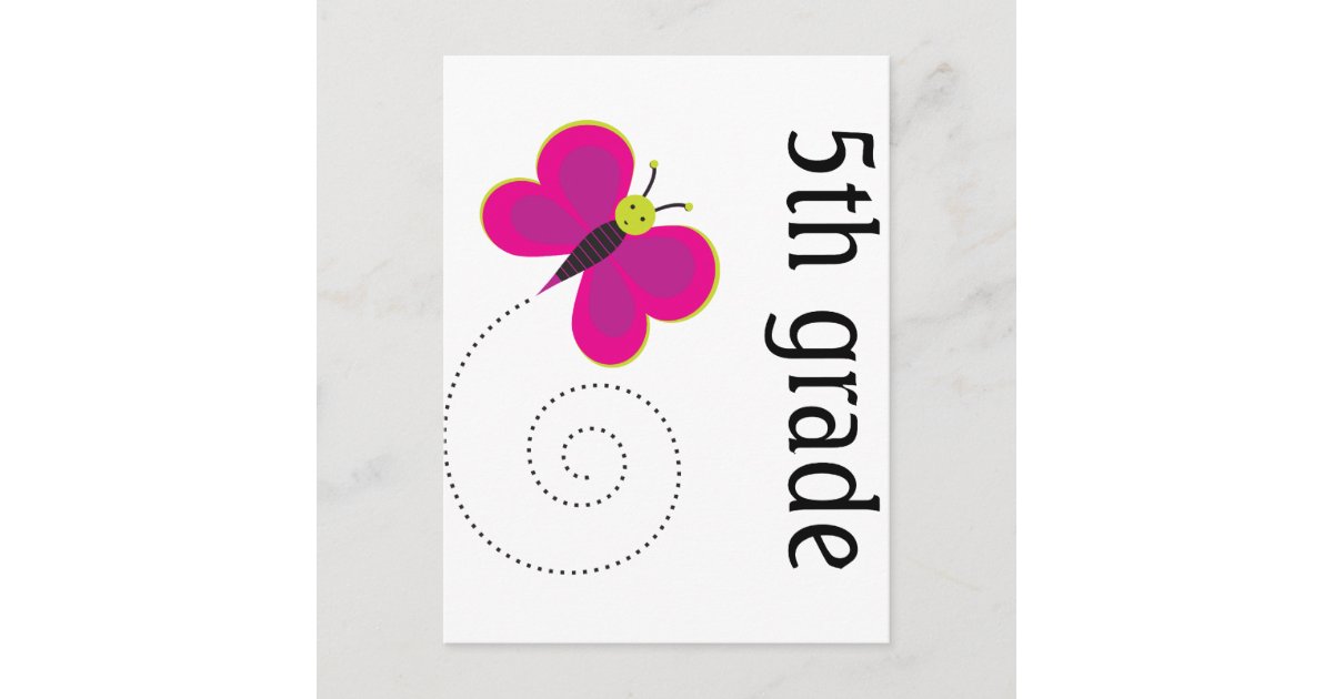 Cute 5th Grade Postcard | Zazzle