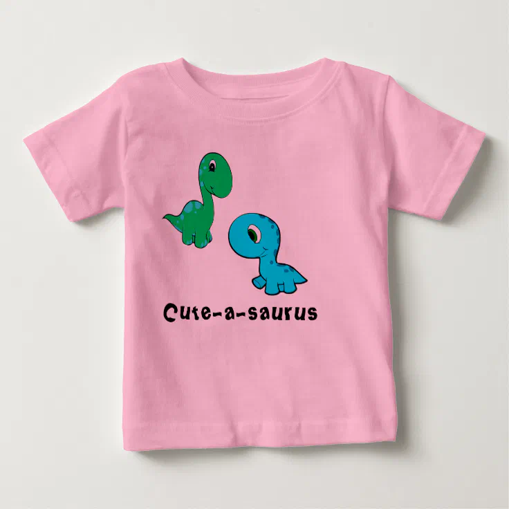 Cute-a-saurus cute dinosaur shirt | Zazzle