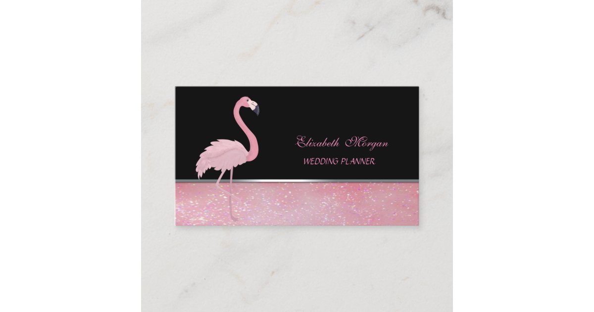 Cute Adorable Elegant ,Pink Flamingo Business Card | Zazzle