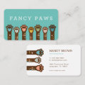 Cute Adorable Heart Shape Animal Pet Paws Business Card | Zazzle