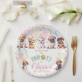 Cute Adorable Puppy Dogs Balloons Birthday Party Paper Plates | Zazzle