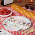 Cute Adorable Puppy Dogs Balloons Birthday Party Paper Plates | Zazzle