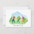 cute adventure trip add sentiment thank you card | Zazzle