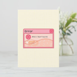 Cute aesthetic pastel pink card (error message) | Zazzle