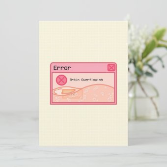 Cute aesthetic pastel pink card (error message) | Zazzle