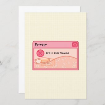 Cute aesthetic pastel pink card (error message) | Zazzle