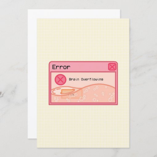 Cute aesthetic pastel pink card (error message) | Zazzle