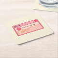 Cute aesthetic pastel pink coaster (error message) | Zazzle