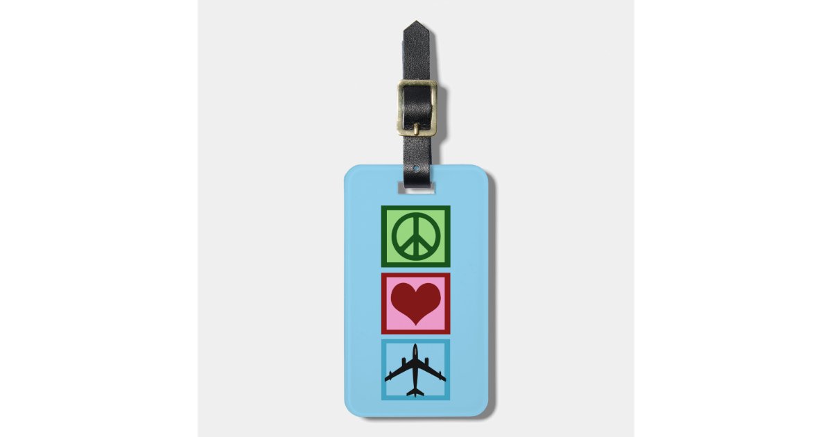 Cute Airplane Pilot Flight Attendant Custom Luggage Tag | Zazzle