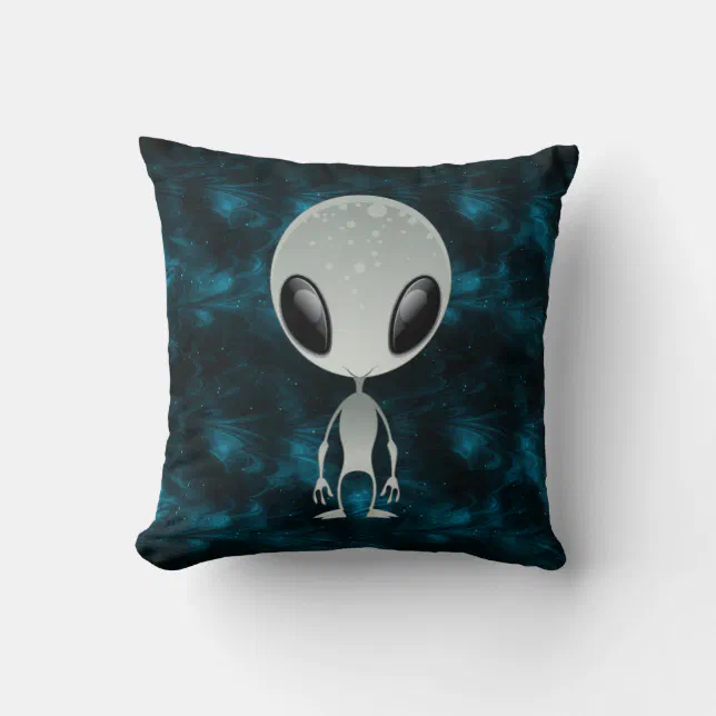 Cute Alien Throw Pillow | Zazzle