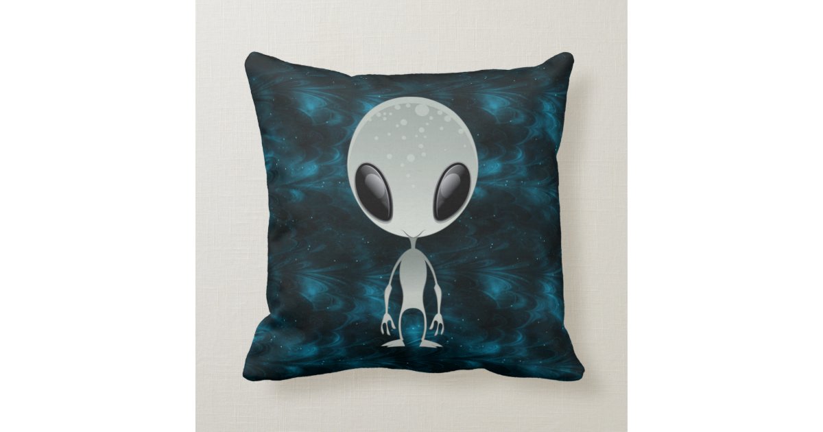 Cute Alien Throw Pillow | Zazzle.com