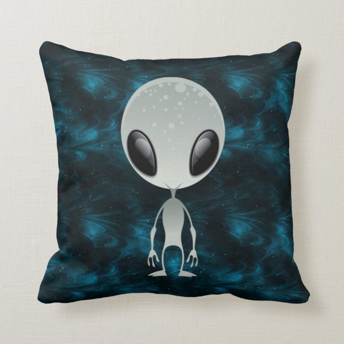 Cute Alien Throw Pillow | Zazzle.com
