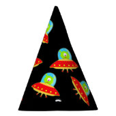 Cute Aliens UFO Birthday Party Party Hat | Zazzle
