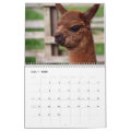 Cute Alpaca Calendar Fully Customizable | Zazzle