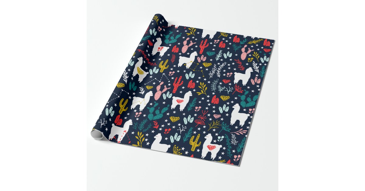 Cute Alpaca Wrapping Paper | Zazzle