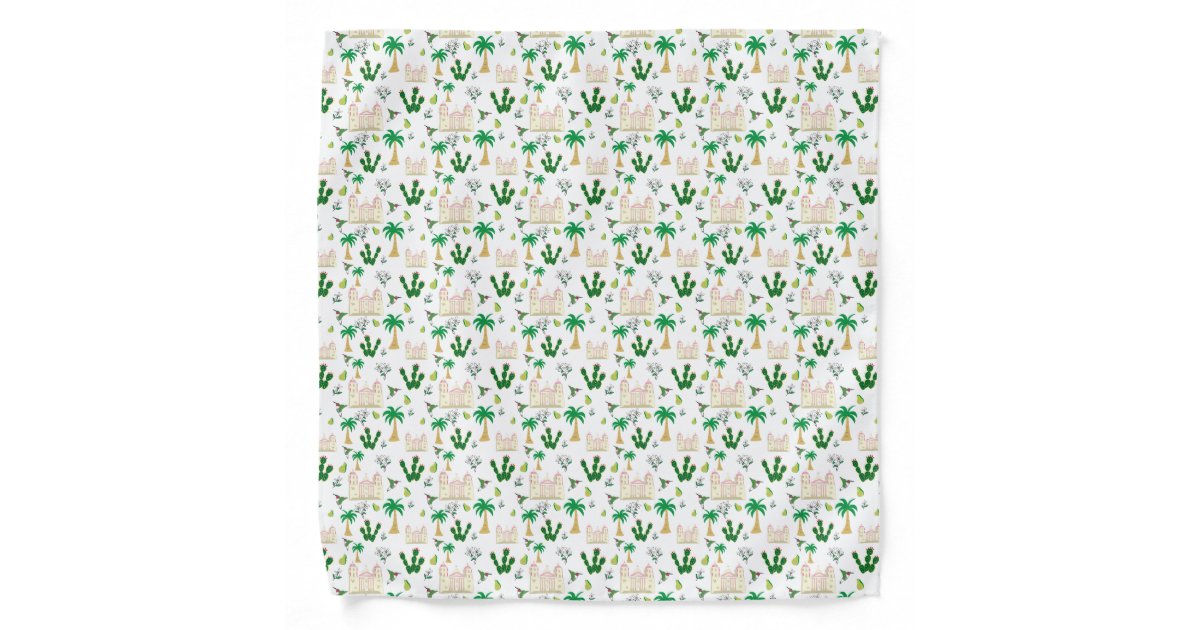 Cute and Adorable Southern California Pattern Bandana | Zazzle