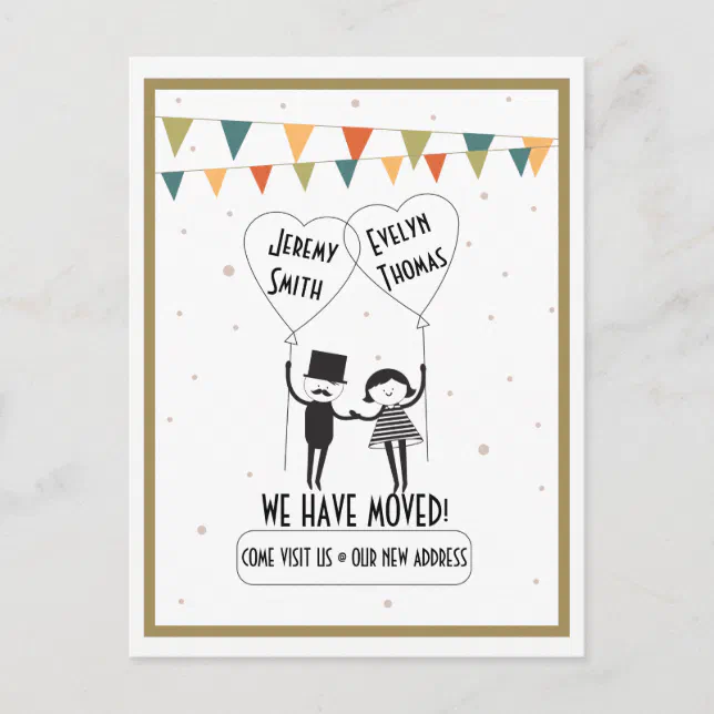 Cute and Funny Alternative Change of Address Announcement Postcard | Zazzle