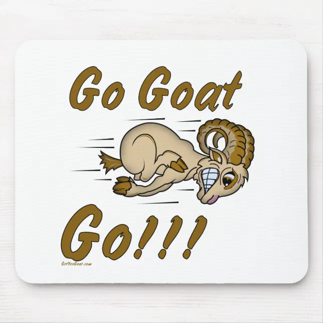 Cute and Funny Goat Mousepad | Zazzle