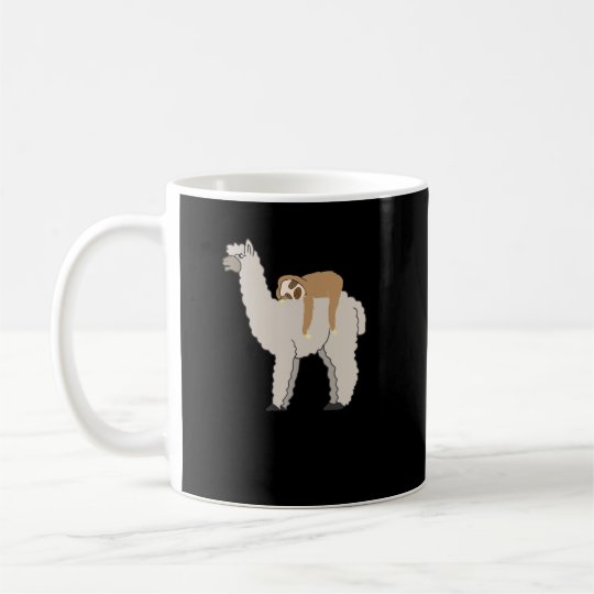 Cute and Funny Sleepy Sloth and Llama Coffee Mug | Zazzle.com
