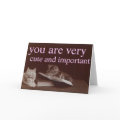 cute and important card | Zazzle