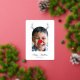 Cute and Silly Rudolph Reindeer Photo and Gold Foil Holiday Card | Zazzle