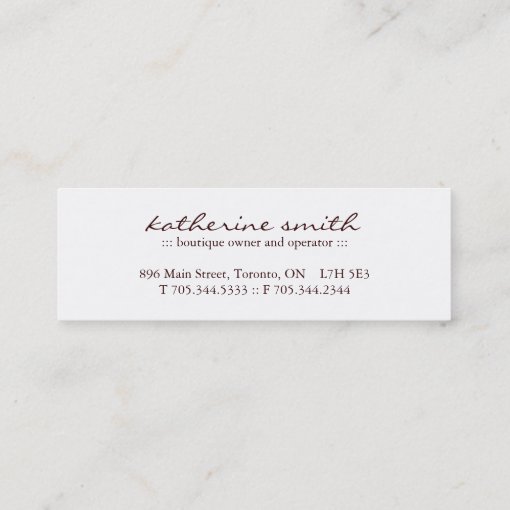 Cute and Sweet Bakery Packaging Labels Mini Business Card | Zazzle