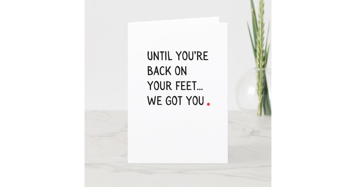 Cute and sweet Get Well and Support greeting card | Zazzle