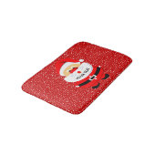 Cute and whimsical Santa Claus, Christmas holiday Bath Mat | Zazzle