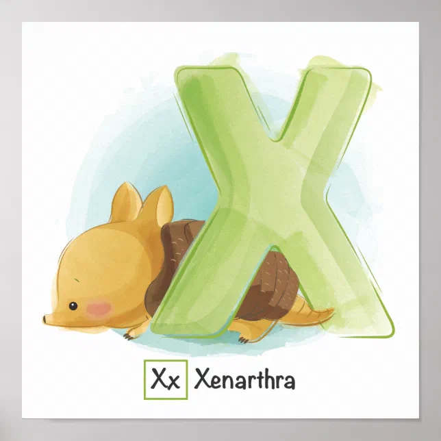 Cute Animal Alphabet Poster | Zazzle