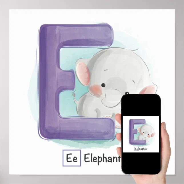 Cute Animal Alphabet Poster | Zazzle