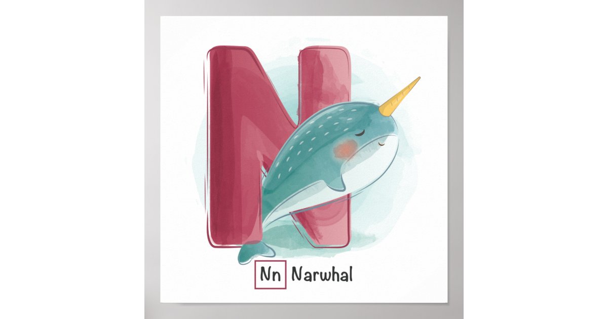 Cute Animal Alphabet Poster | Zazzle