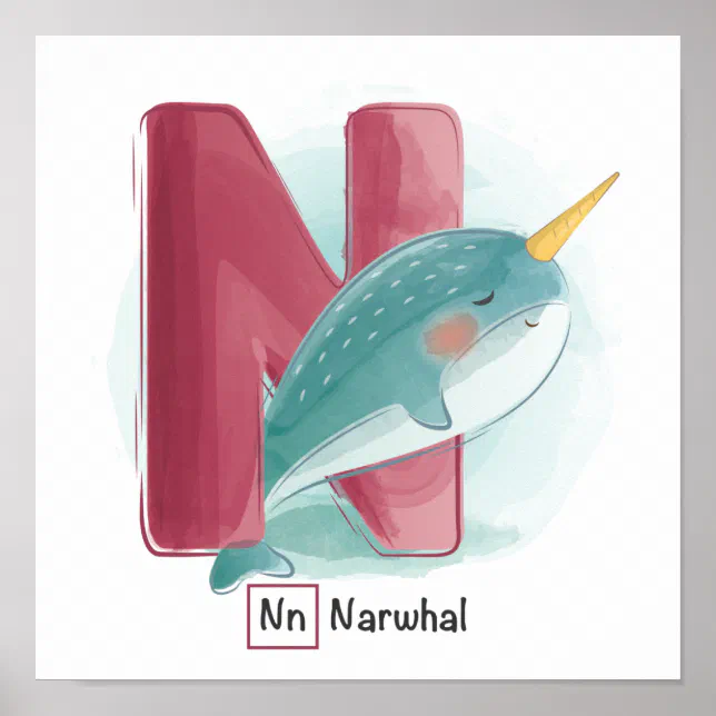 Cute Animal Alphabet Poster | Zazzle