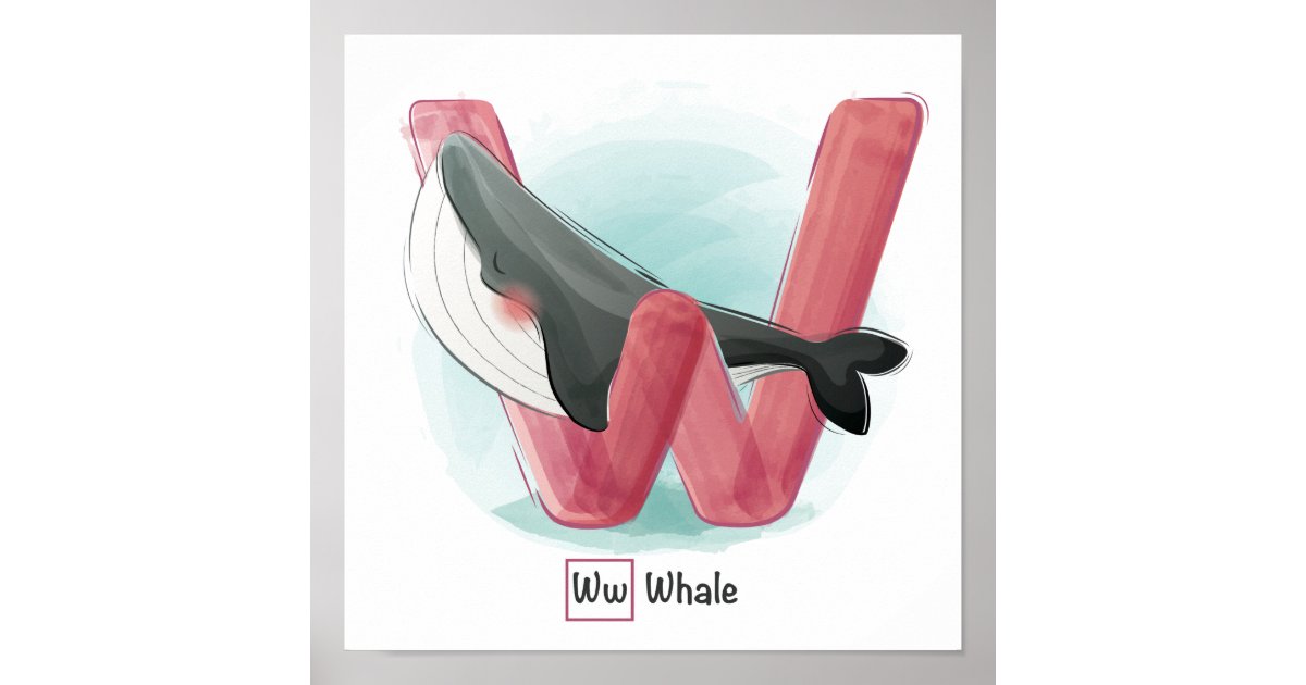 Cute Animal Alphabet Poster | Zazzle