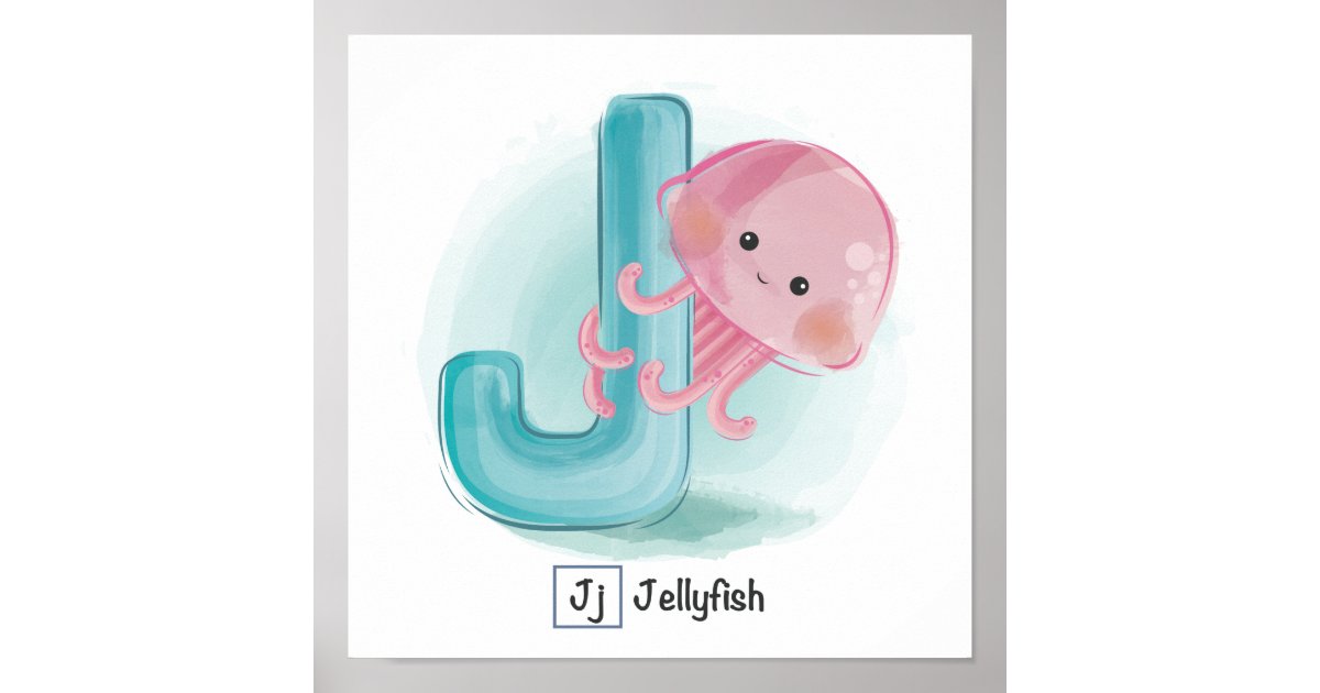 Cute Animal Alphabet Poster | Zazzle