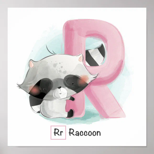 Cute Animal Alphabet Poster | Zazzle