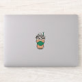 Cute Animated Cup Of Frappe Coffee Sticker | Zazzle
