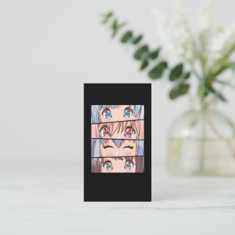Cute Anime Girl Japan Comic Manga Anime Business Card | Zazzle