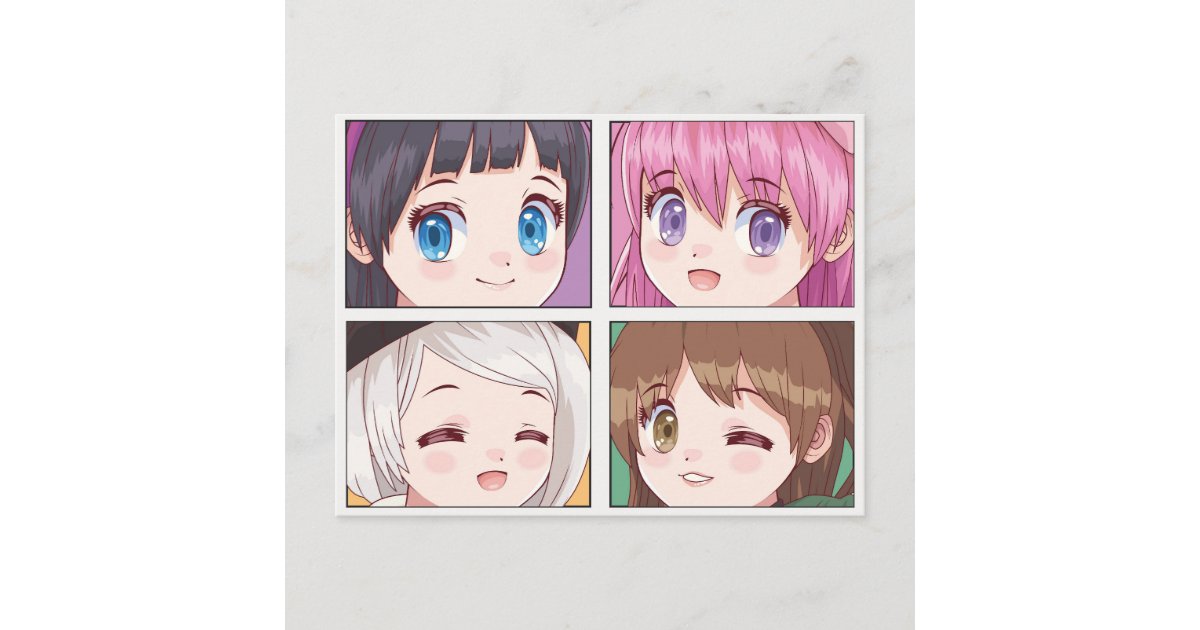 Cute Anime Postcard | Zazzle