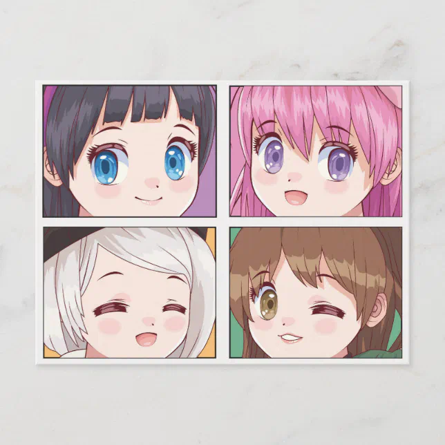 Cute Anime Postcard | Zazzle