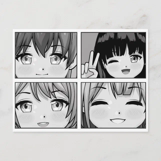 Cute Anime Postcard | Zazzle