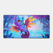 Cute Anime River Monster Gaming Desk Mat | Zazzle
