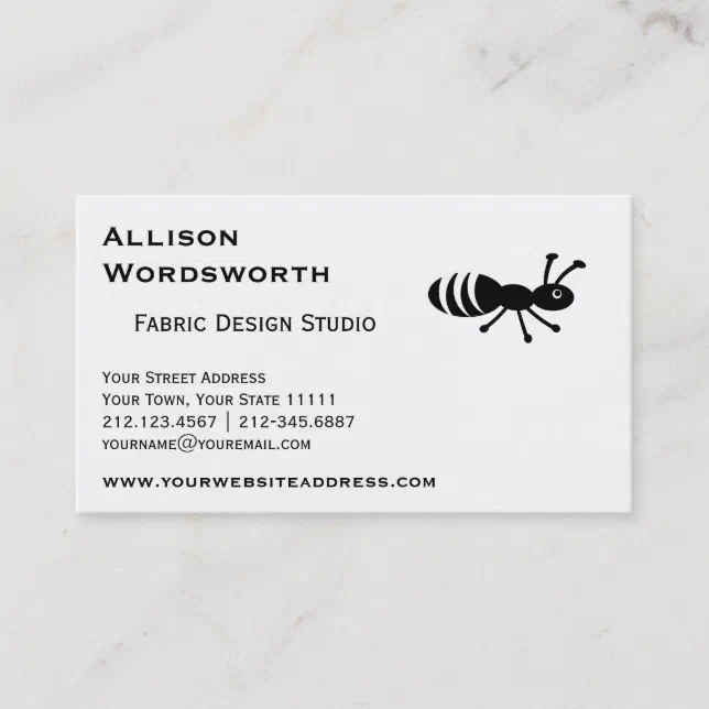 Cute Ant or Termite Funny Pest Control Business Card | Zazzle