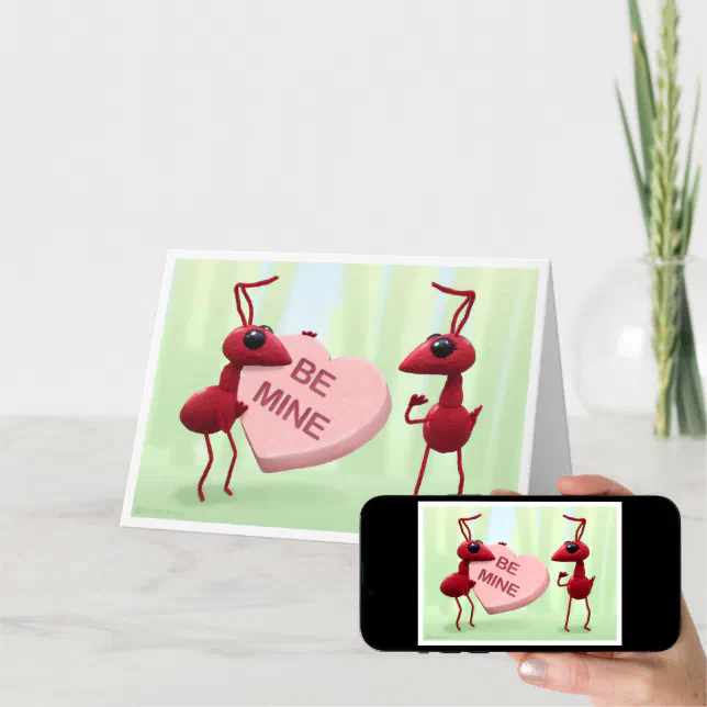 Cute Ants, Valentines Day Card | Zazzle
