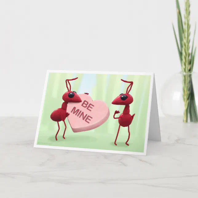 Cute Ants, Valentines Day Card | Zazzle