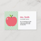 School Teacher Green Chalkboard Modern Business Card | Zazzle.com