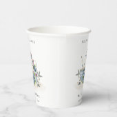Cute Aqua Blue Floral Teapot Cup Bridal Shower | Zazzle