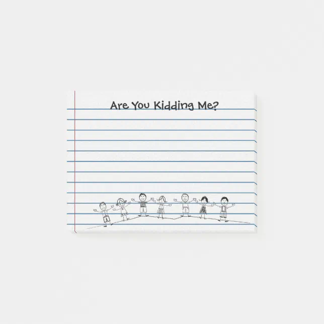 Cute Are You Kidding Me? Teacher Post-its Post-it Notes | Zazzle