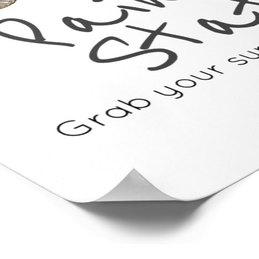 Cute art birthday party painting station sign | Zazzle