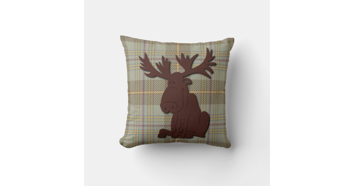 Cute As A Moose Throw Pillow | Zazzle