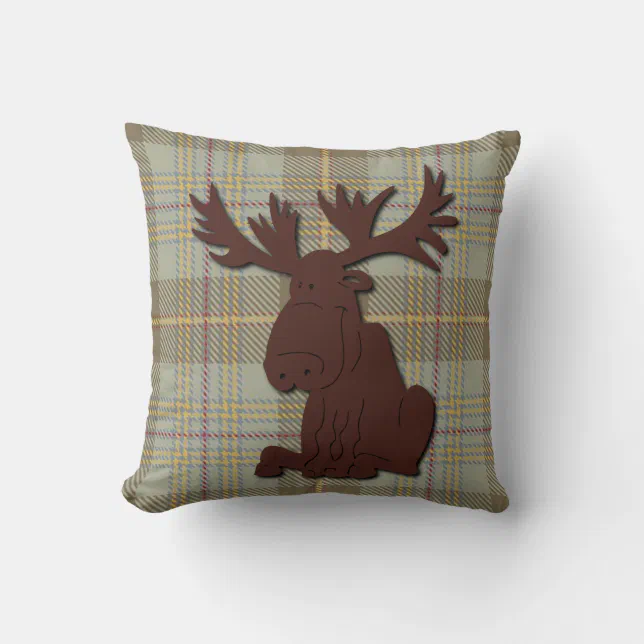 Cute As A Moose Throw Pillow | Zazzle
